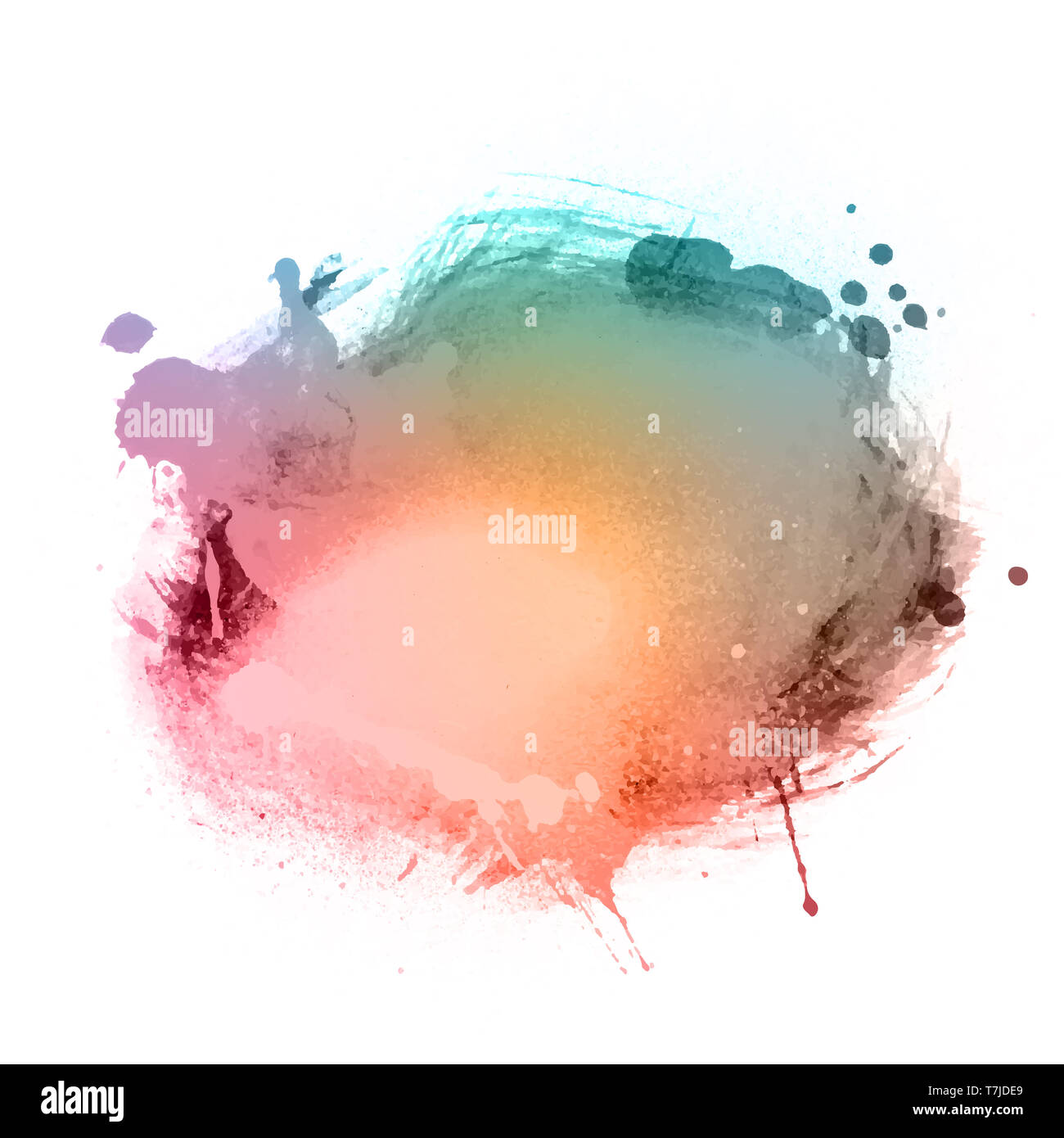 Detailed background with colourful watercolour splatter Stock Photo - Alamy
