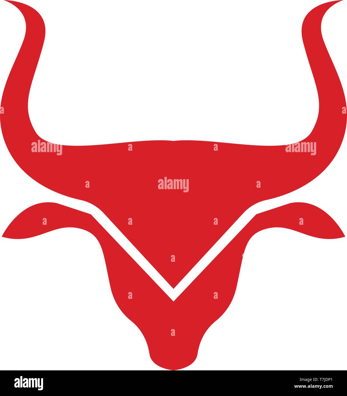 Bull Taurus Logo Template vector icon illustration Stock Vector Image ...