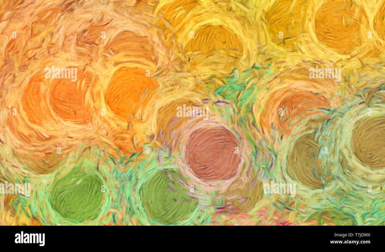 Abstract texture background. Digital painting in Vincent Van Gogh style ...