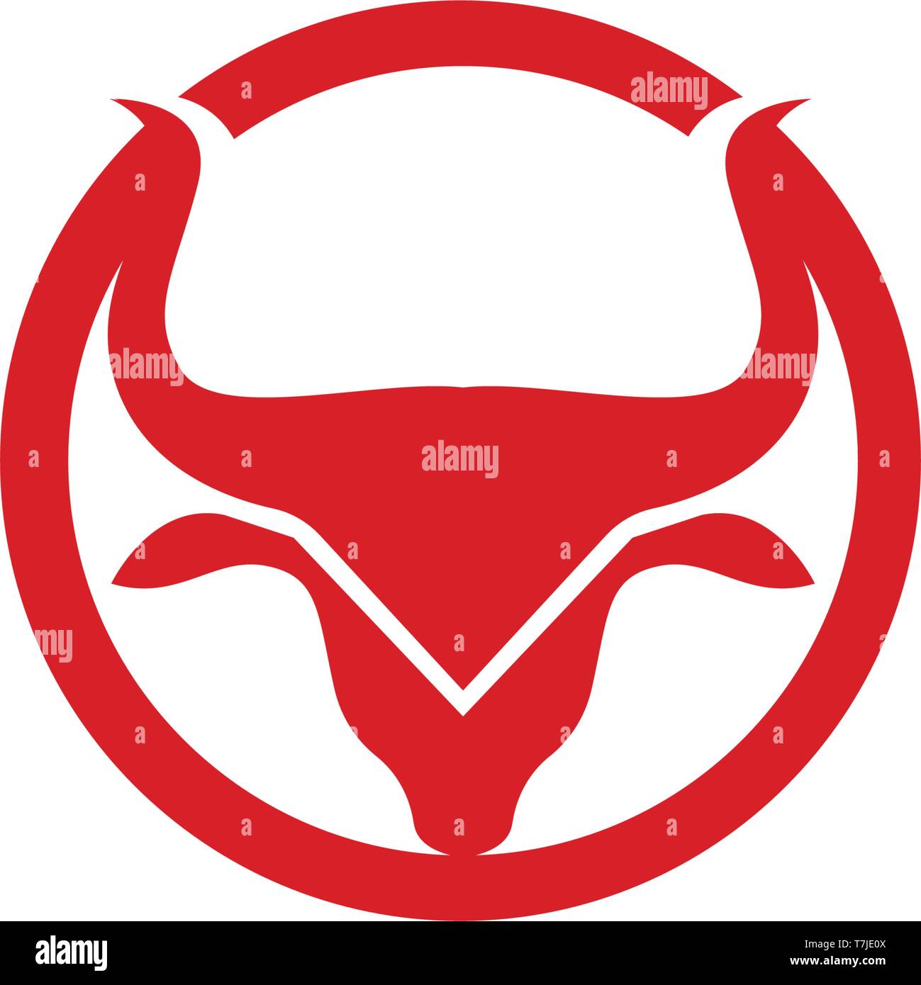 Bull Taurus Logo Template vector icon illustration Stock Vector Image ...