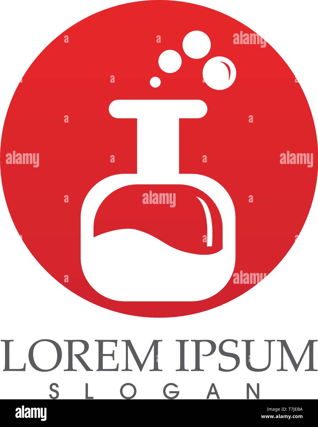 Chemical bottle vector icon for science laboratory Stock Vector Image ...