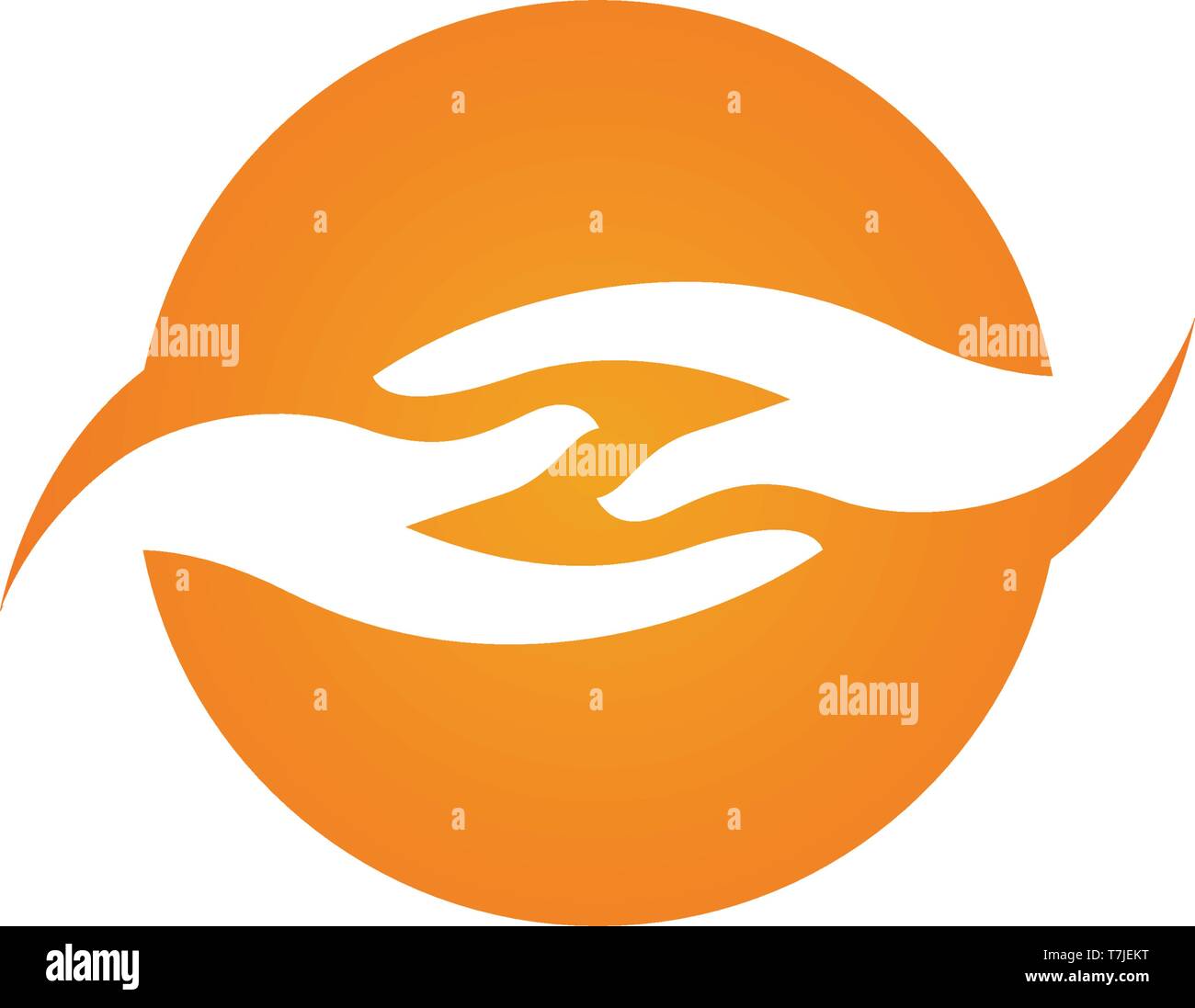 Hand help logo and symbols template icons app Stock Vector Image & Art ...