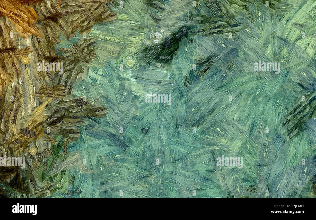 Impressionism wall art print. Vincent Van Gogh style expressionism oil ...