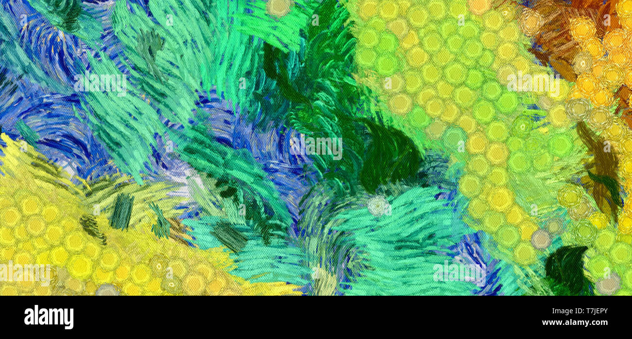 Impressionism wall art print. Vincent Van Gogh style expressionism oil ...