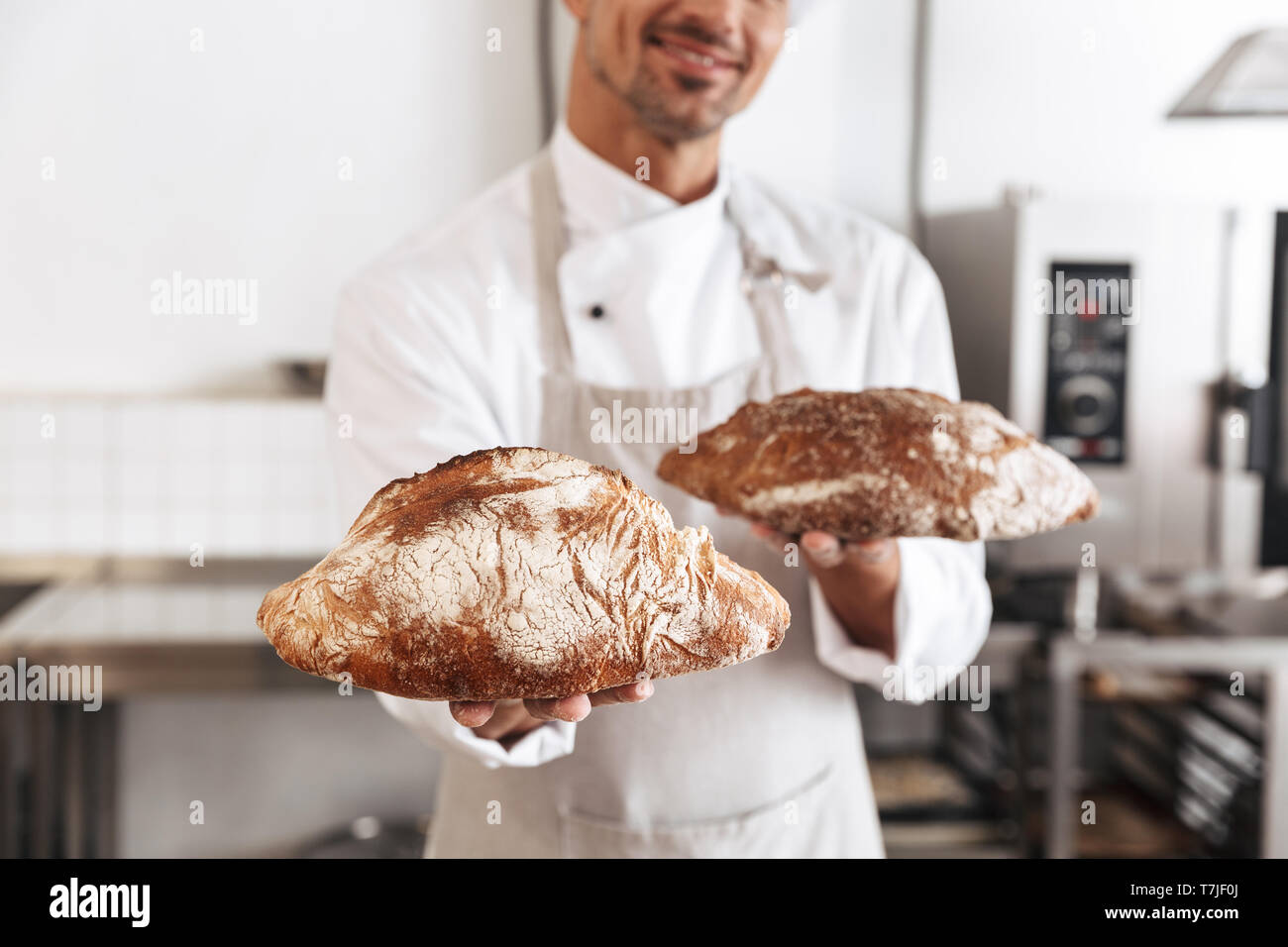 Portrait male baker bread hi-res stock photography and images - Alamy
