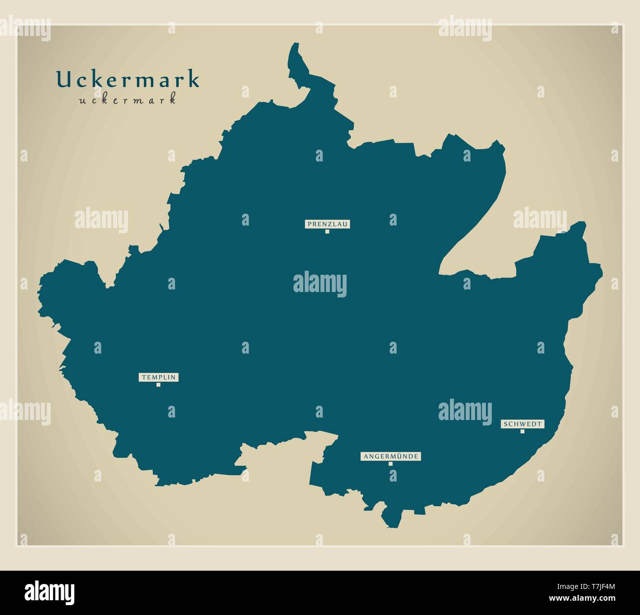 Uckermark district Stock Vector Images - Alamy