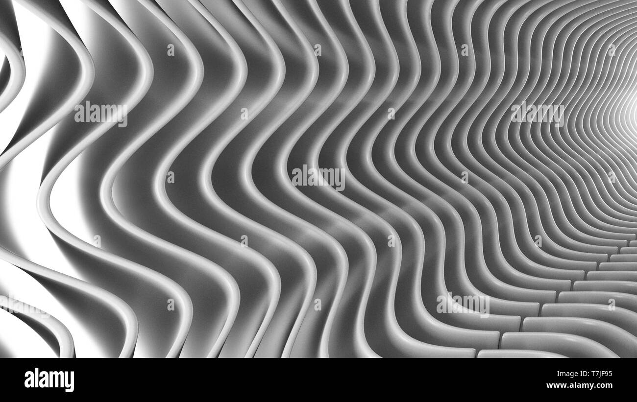 Render of 3D Geometric Abstract Background Stock Photo - Alamy