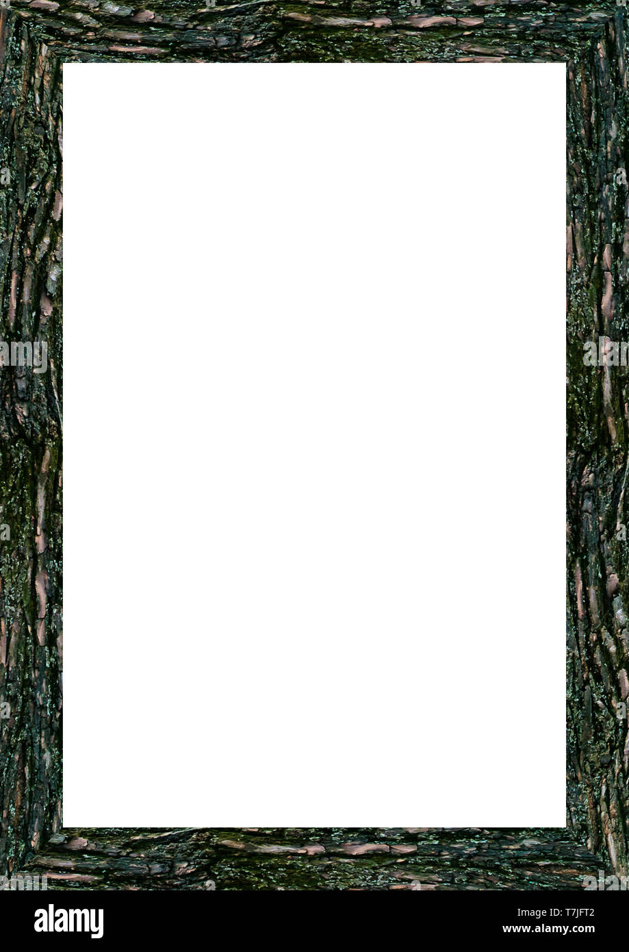 White frame background with trunk borders Stock Photo - Alamy