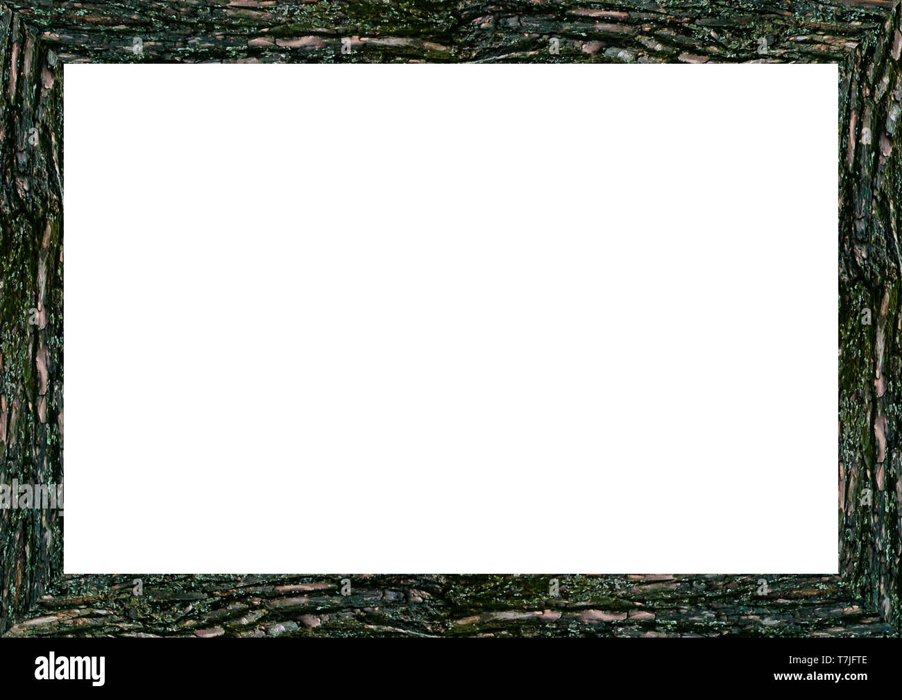 White frame background with trunk borders Stock Photo - Alamy