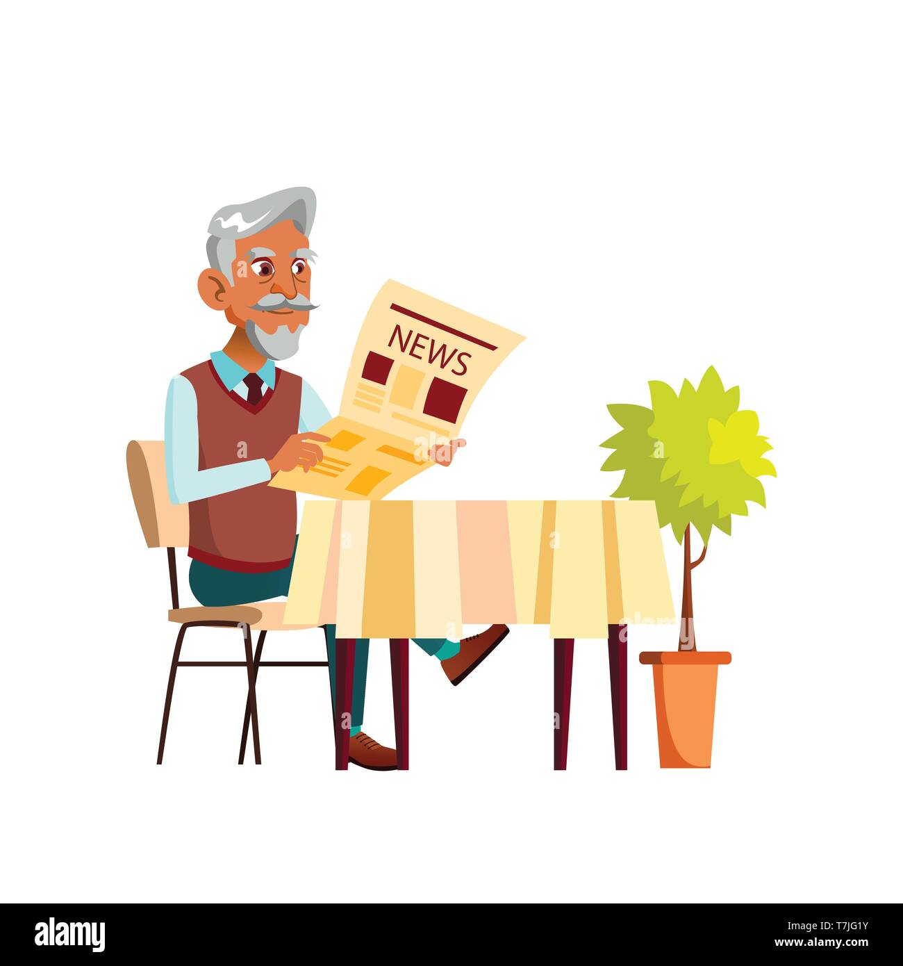 Arab, Muslim Old Man Vector. Elderly People. Senior Person. Aged ...