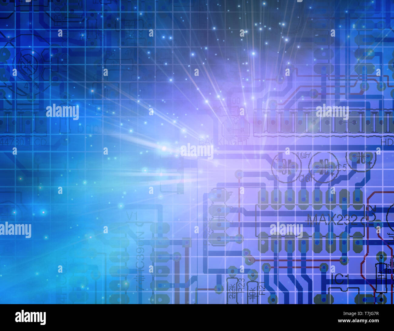 Circuit Technology. Modern digital art Stock Photo - Alamy