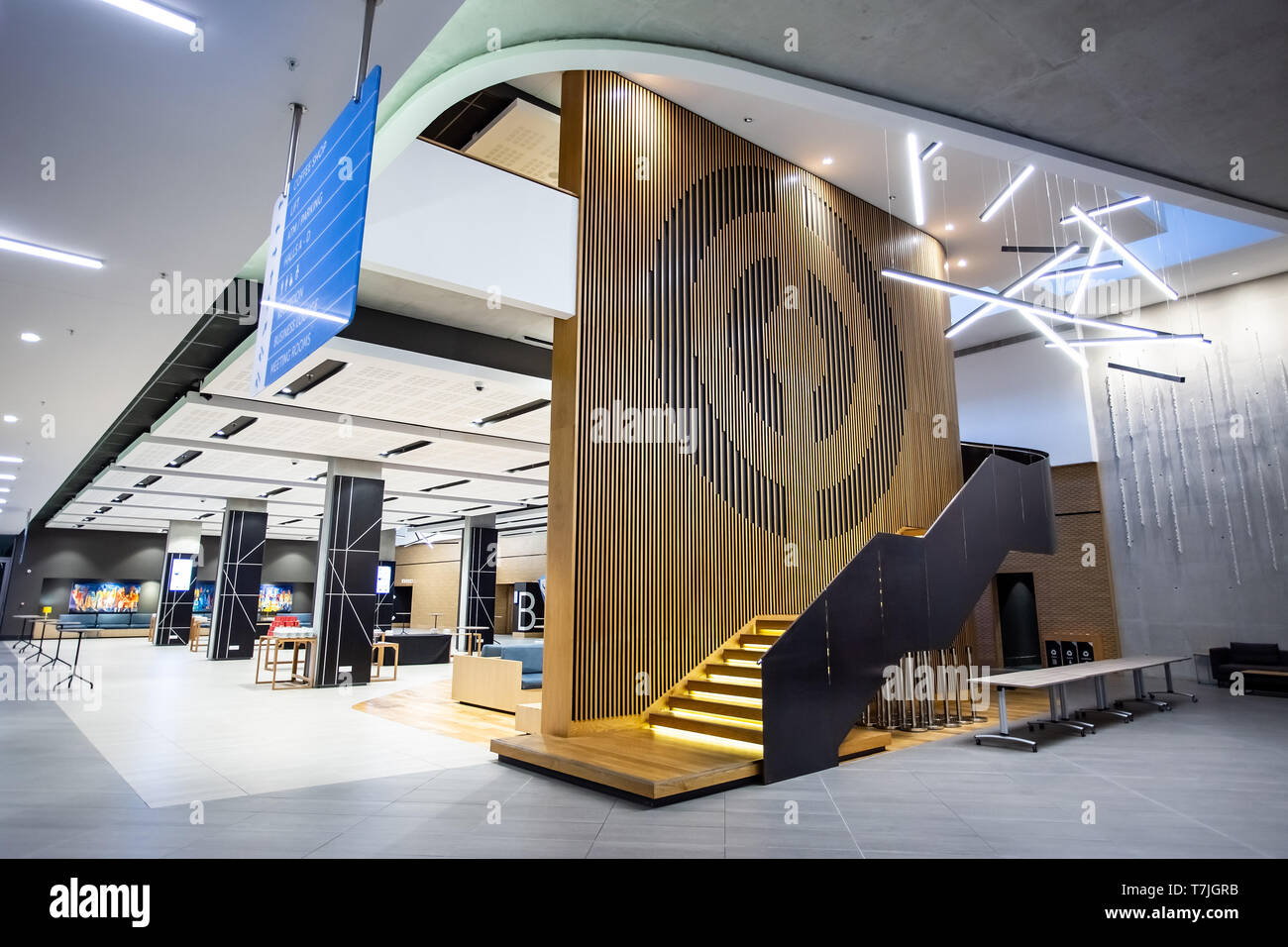 Cape Town, South Africa, 12th April - 2019: Interior of conference ...