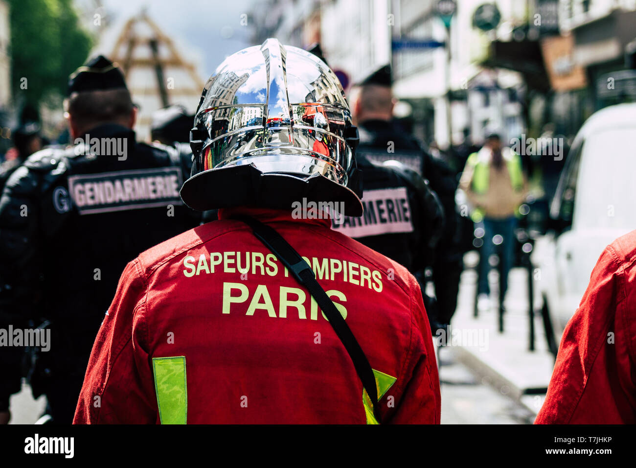 French firefighter helmet hi-res stock photography and images - Alamy