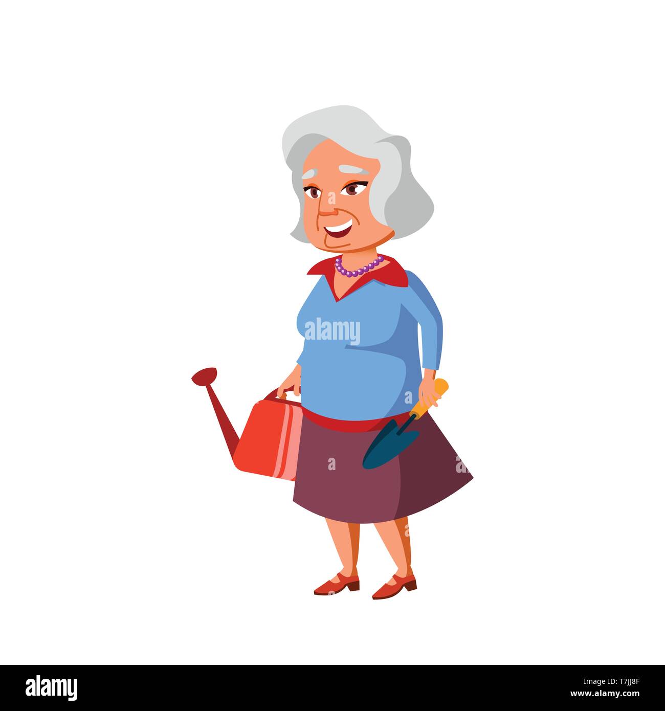 Asian Cartoon Grandma