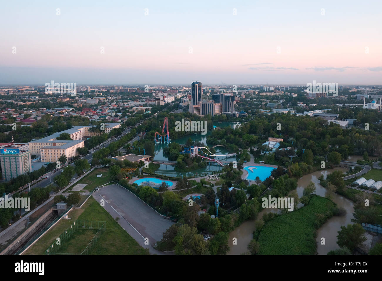 View from the Tashkent Television Tower Toshkent Teleminorasi a 375 ...