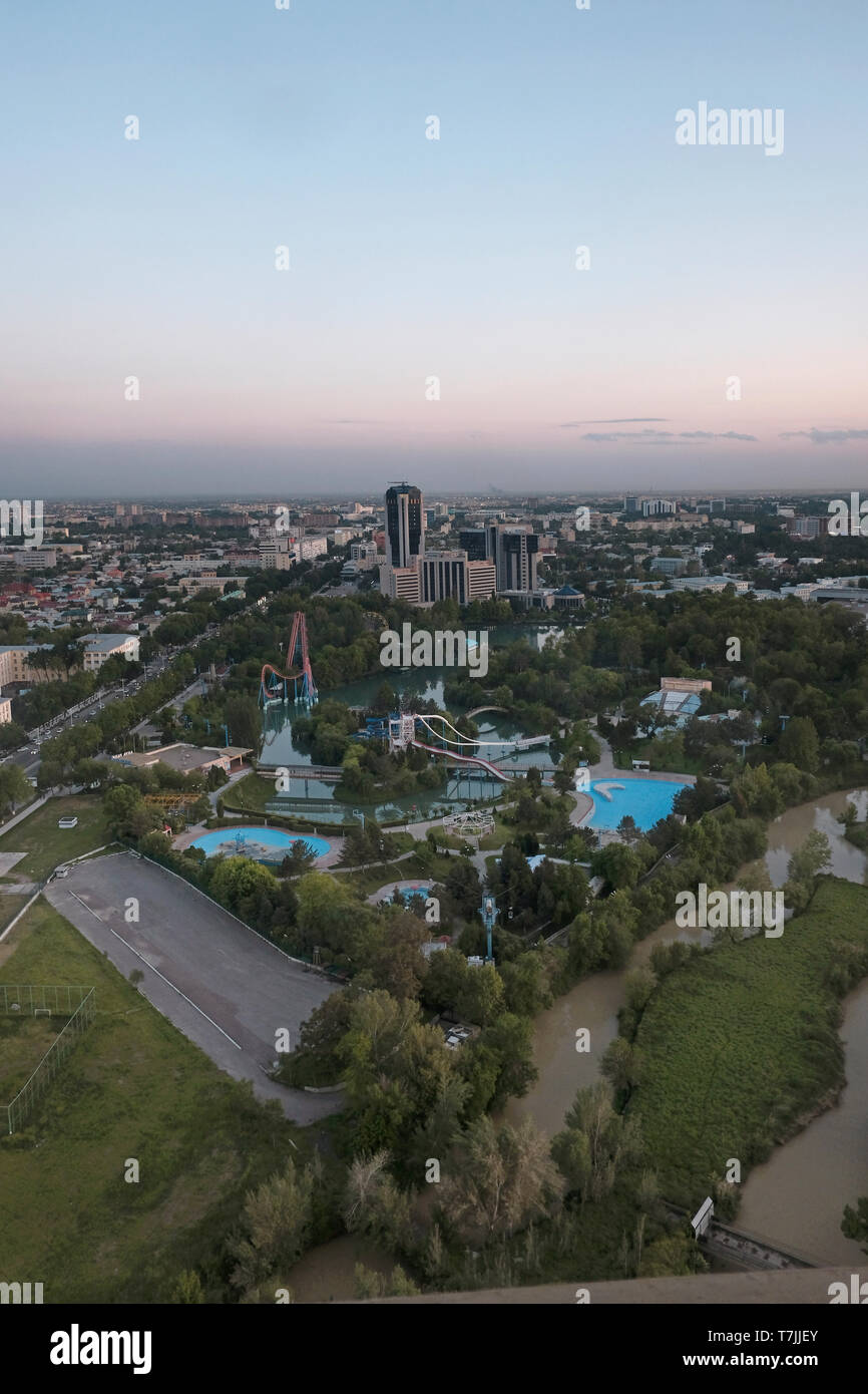 View from the Tashkent Television Tower Toshkent Teleminorasi a 375 ...
