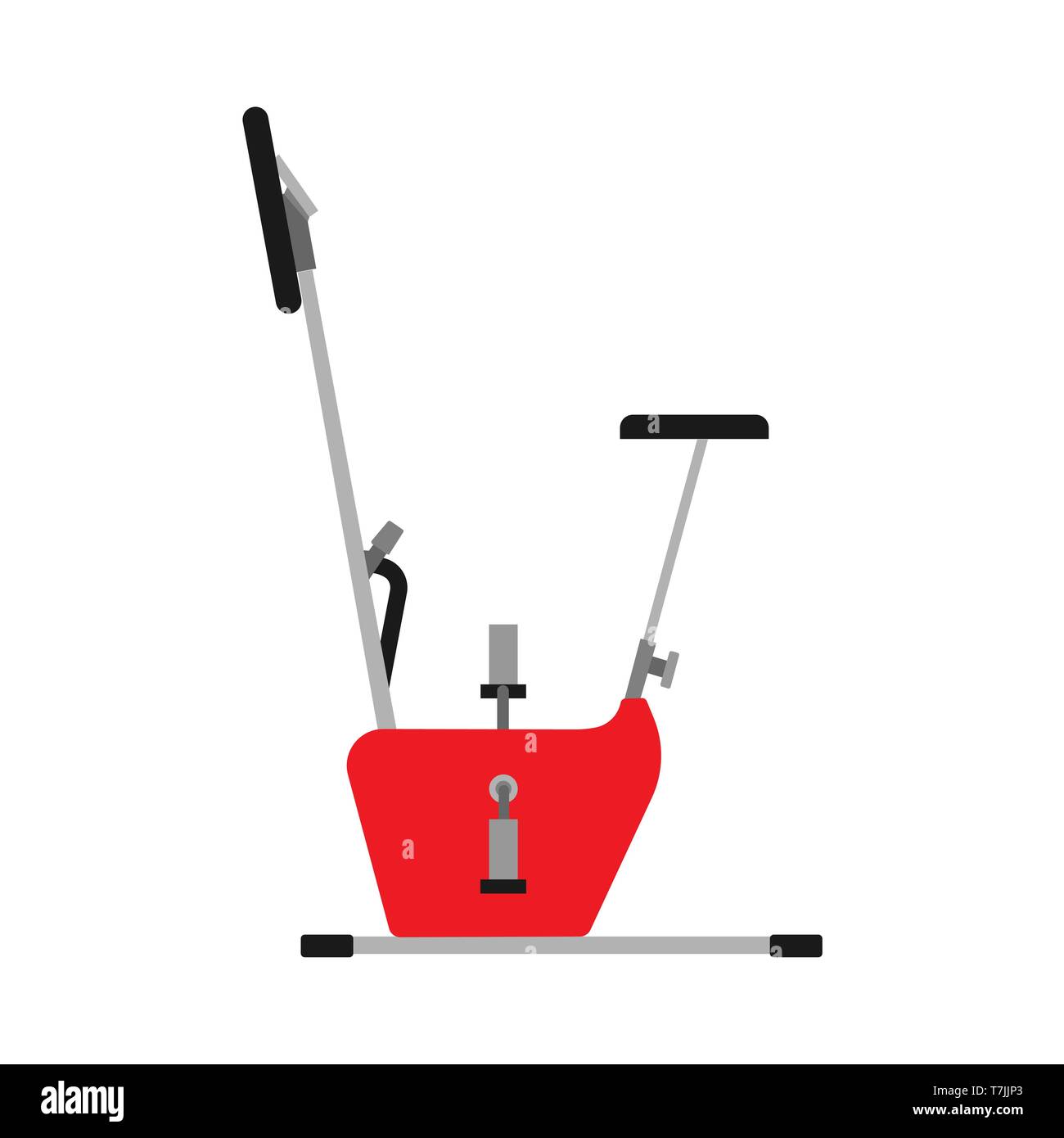 Exercise bike sport fitness activity vector icon. Gym healthy workout ...