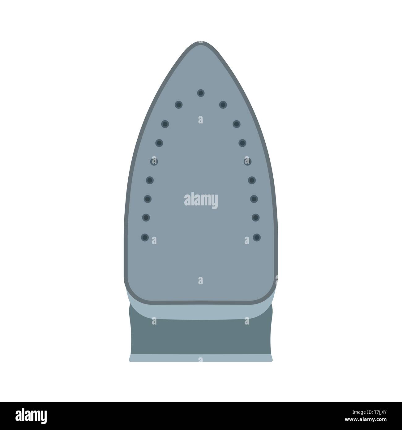 Iron steam electric appliance clothing vector icon. Domestic laundry ...