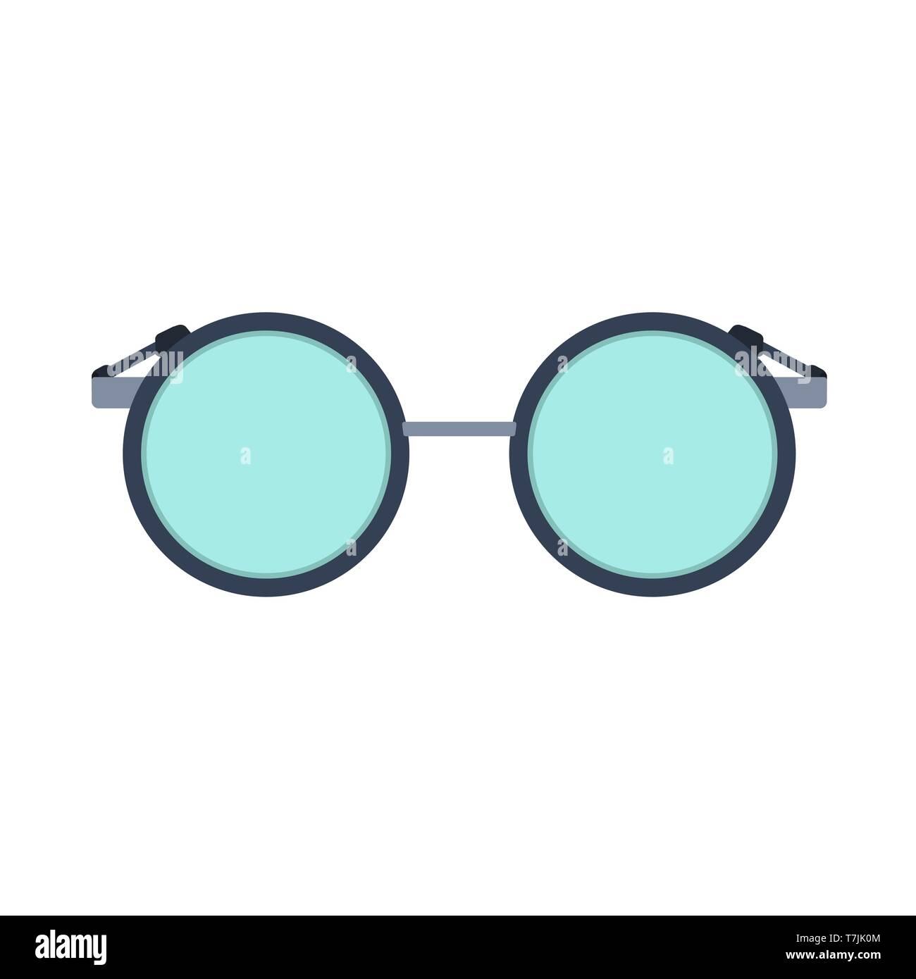 Reading glass vector icon eye lens vision isolated. Fashion spectacle ...