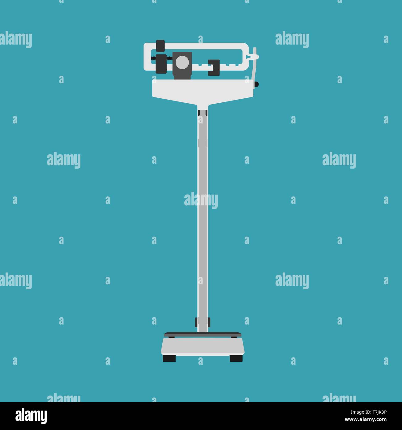 Physician scale vector icon care. Doctor medical diet active exercise ...