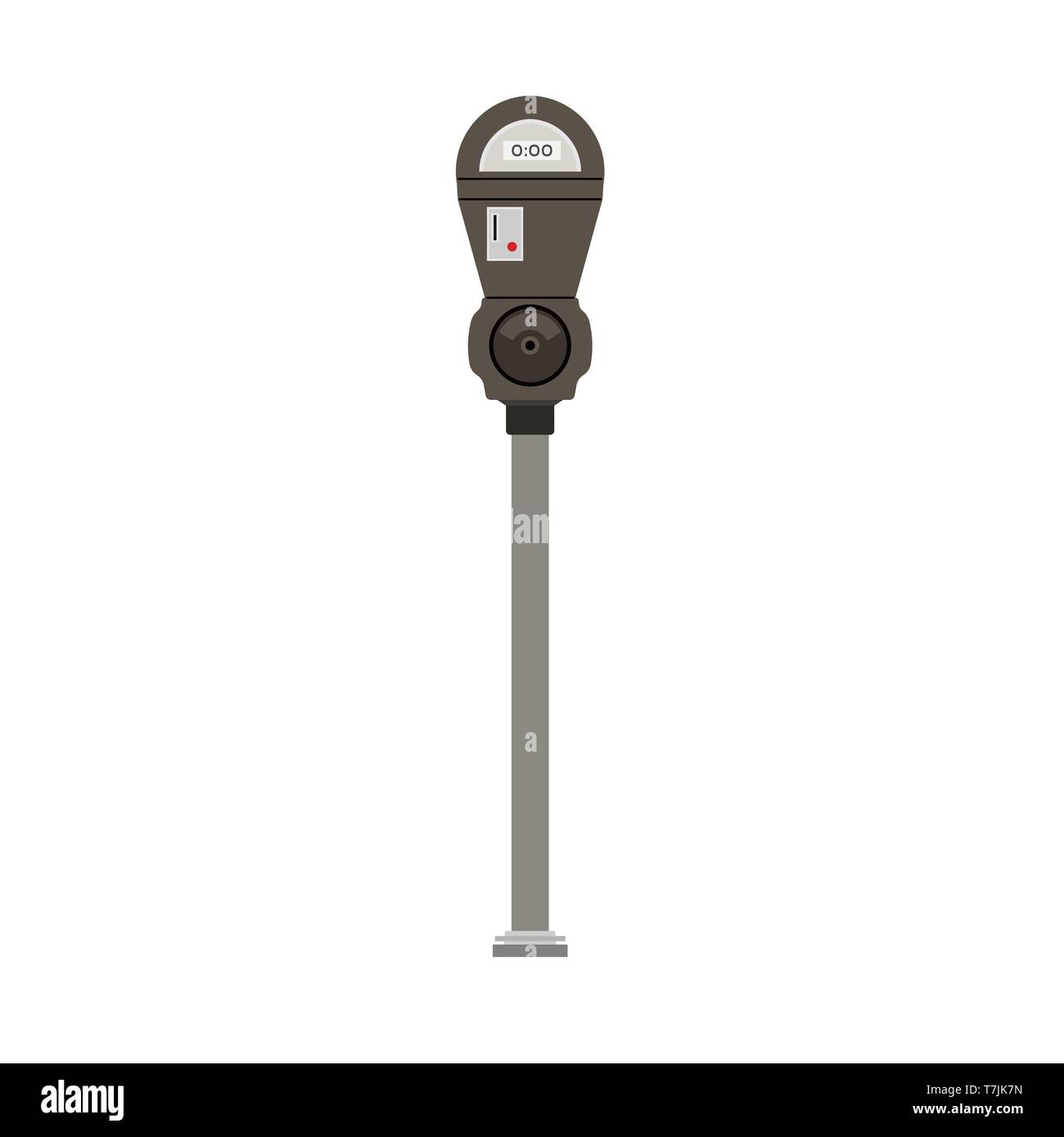 Municipal parking meter Cut Out Stock Images & Pictures - Alamy