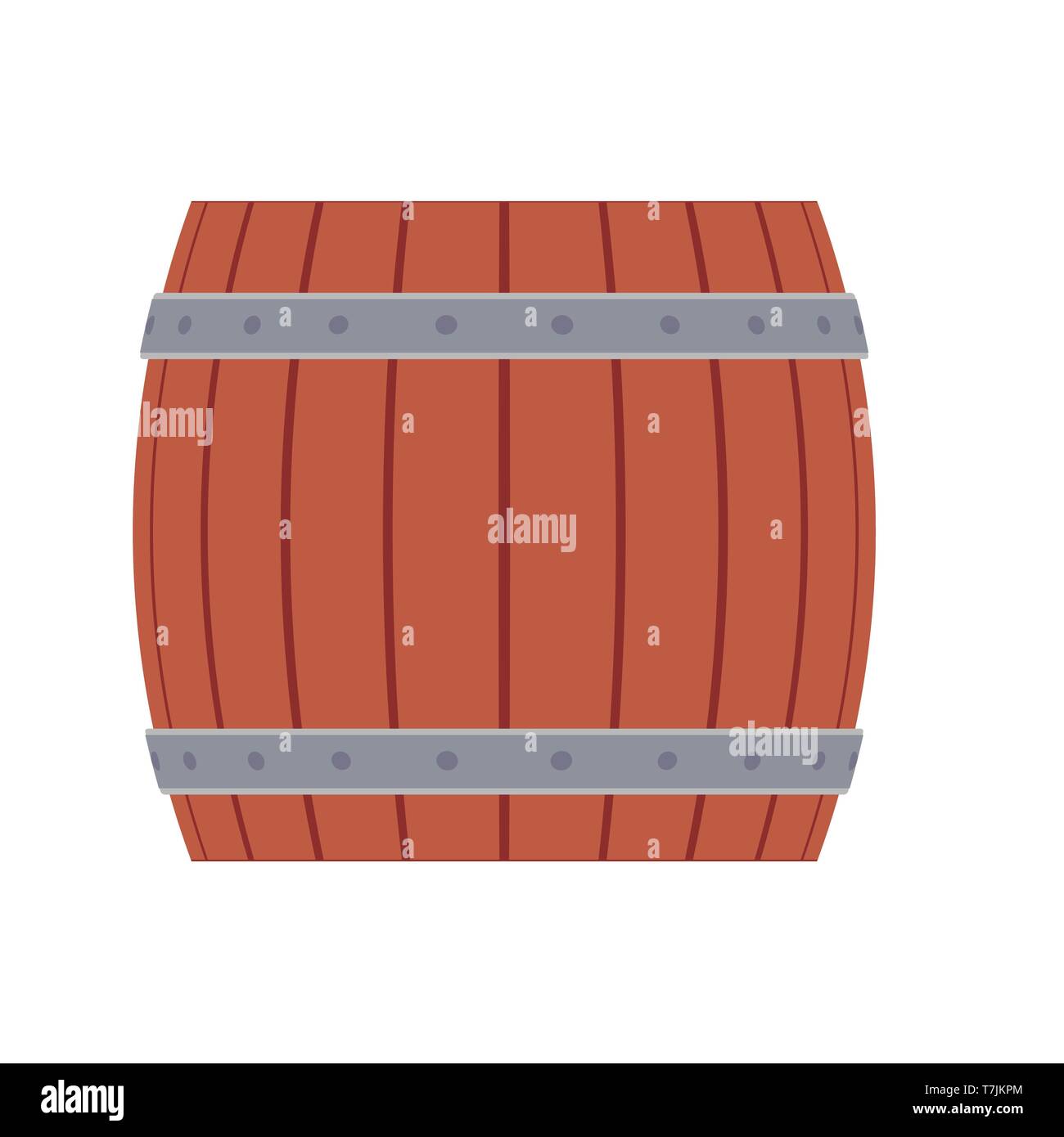 Wooden barrel vector illustration beer drink cask. Beverage alcohol old ...