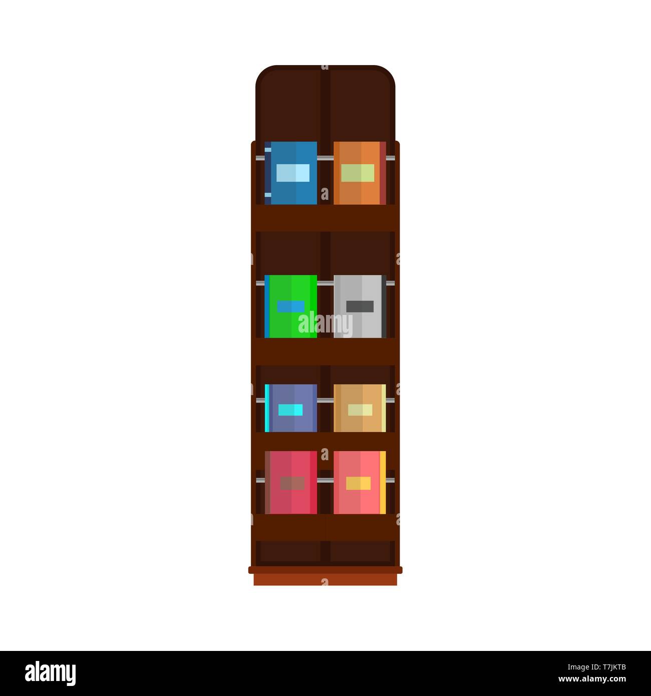 Book shelf shop vector education collection library bookcase literature ...