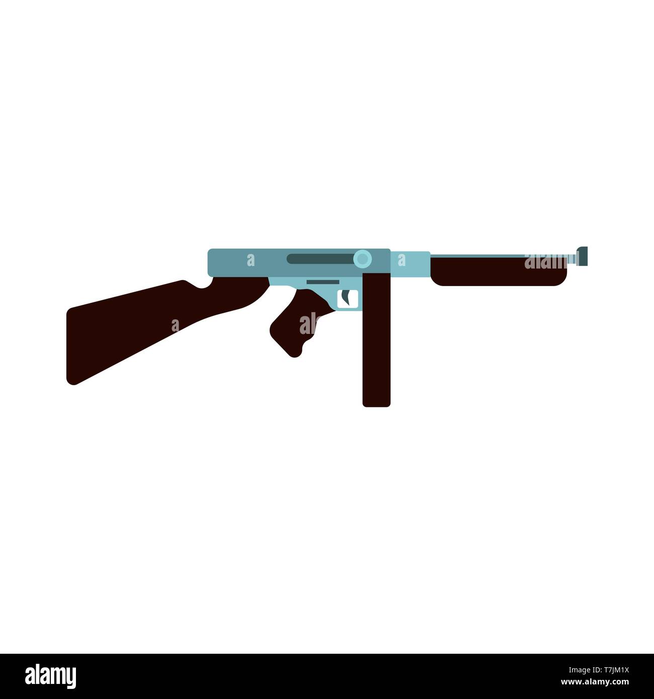 Retro gun vector icon weapon illustration design. Cartoon vintage ...