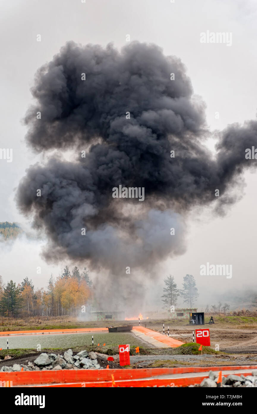Flare plant explosion hi-res stock photography and images - Alamy