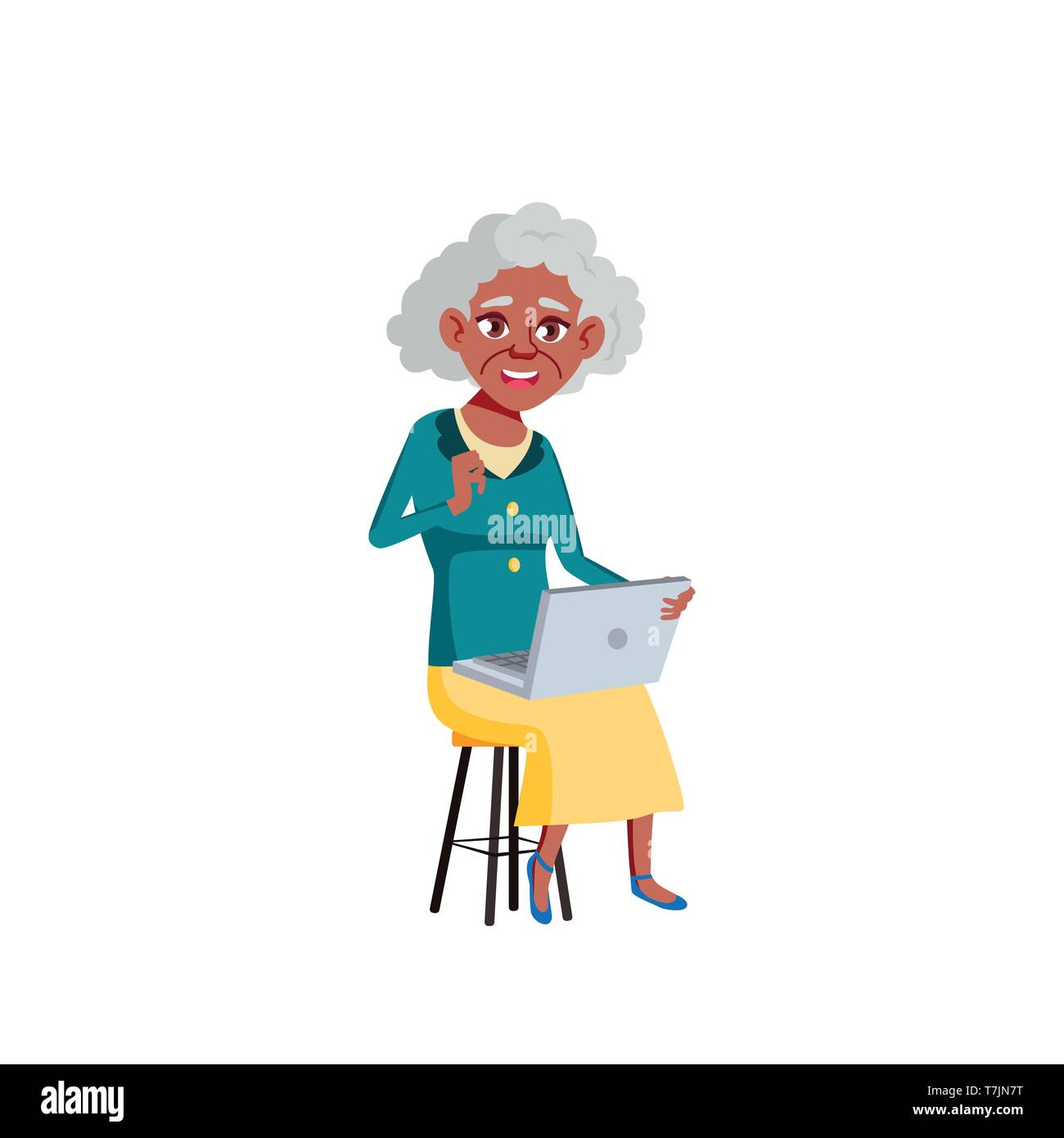 Black Old Elderly Lady