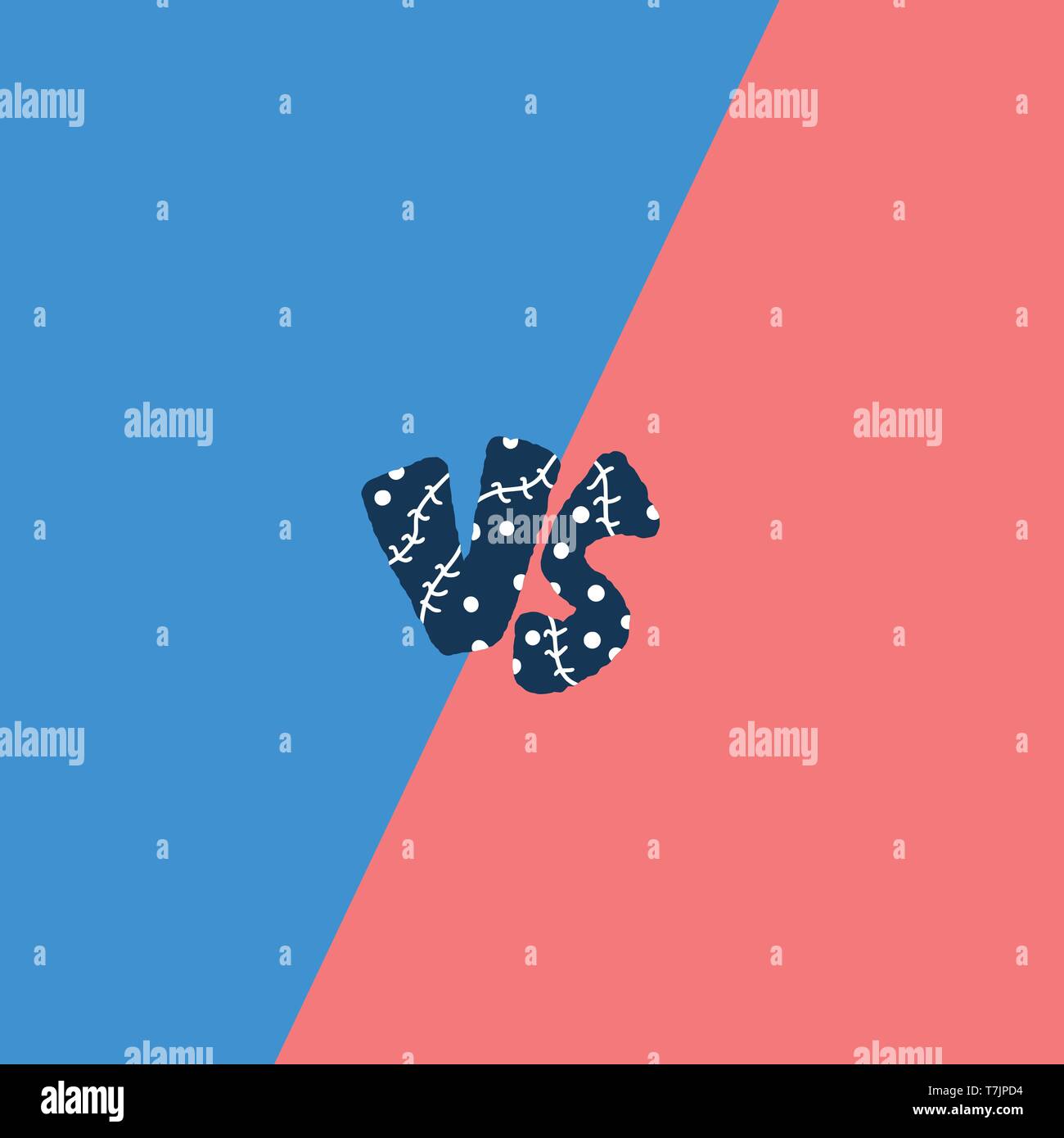 Versus screen. Vs symbol with divider. Confrontation background with ...