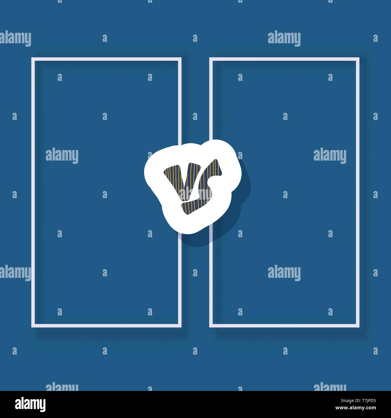 Versus screen. Vs symbol with divider. Confrontation background with ...