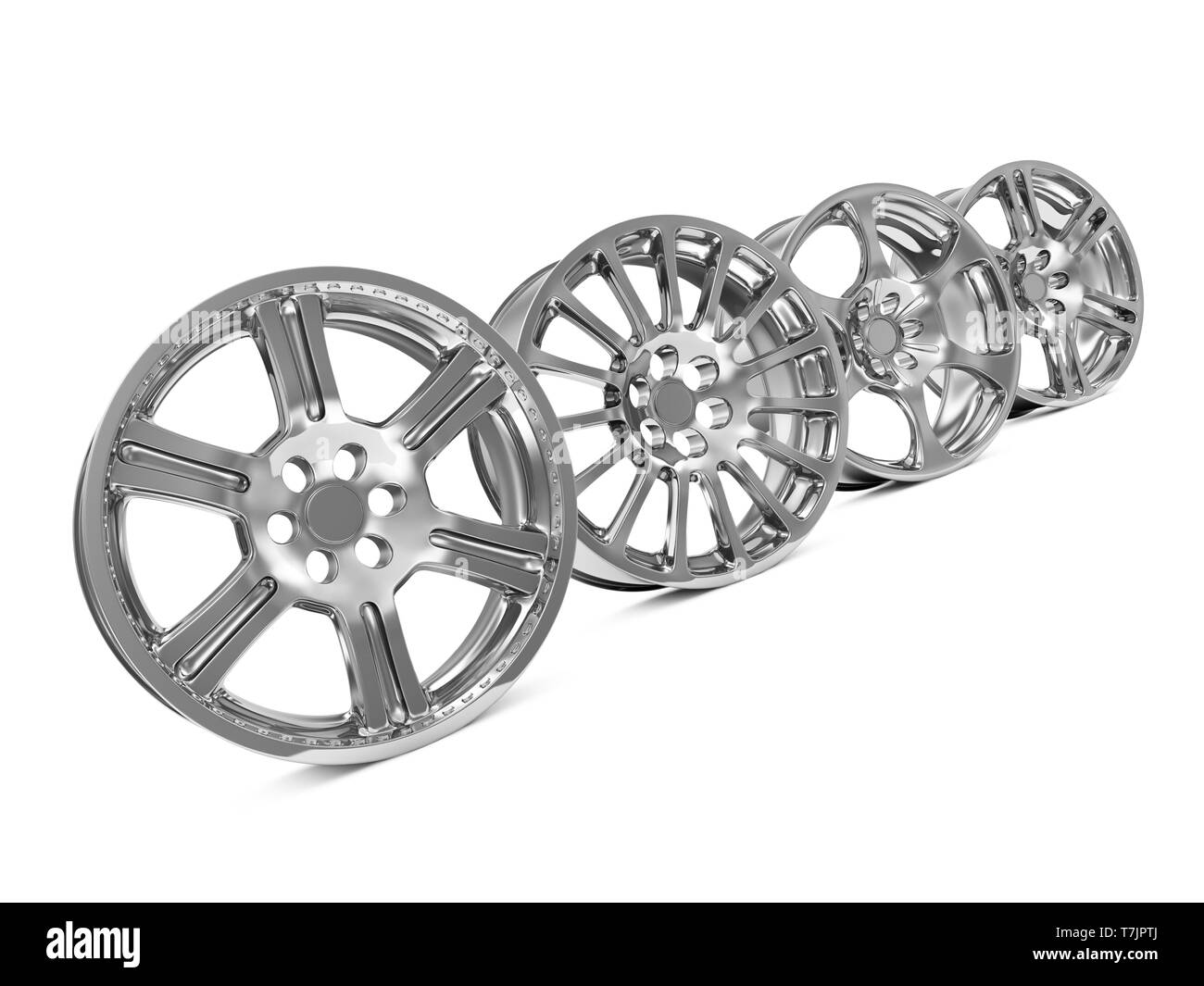 Metal wheel rims Black and White Stock Photos & Images - Alamy
