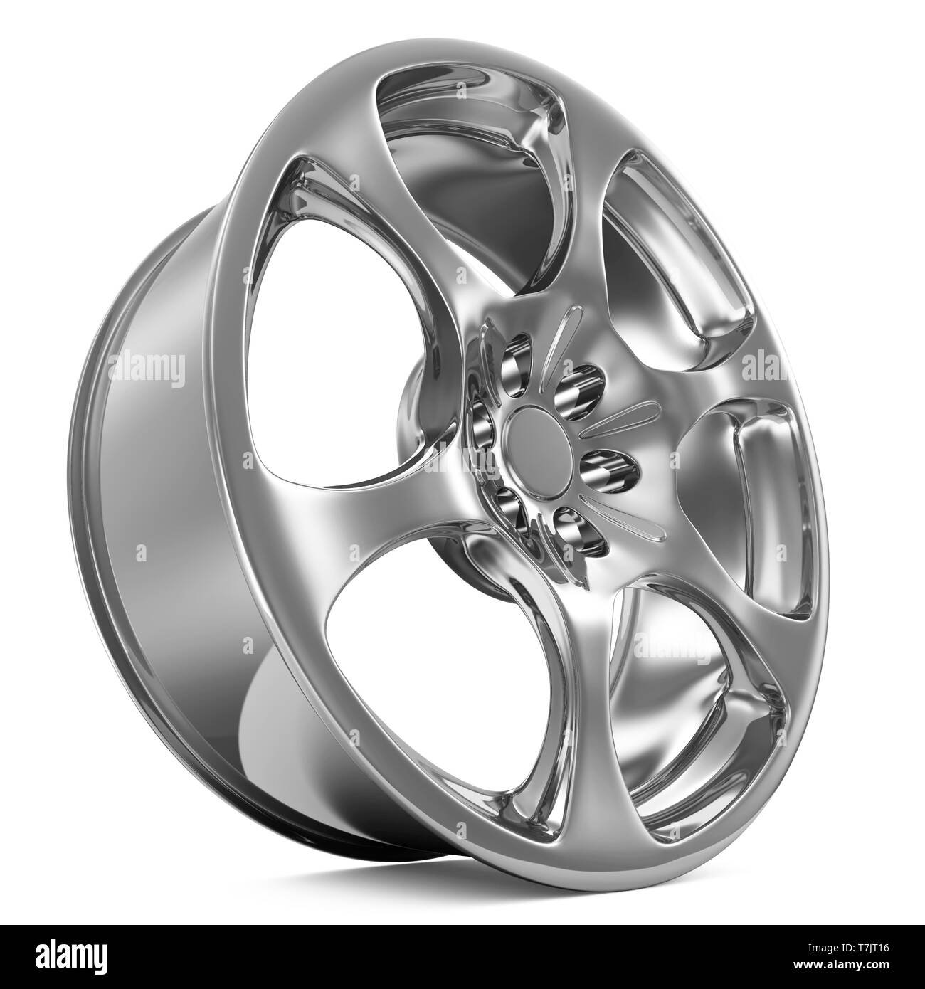 Car Alloy Rim isolated on white background Stock Photo - Alamy