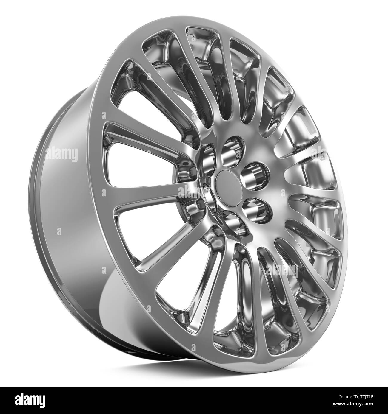 Car Alloy Rim isolated on white background Stock Photo - Alamy