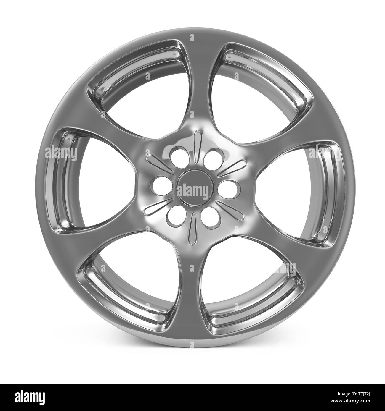 Car Alloy Rim isolated on white background Stock Photo - Alamy