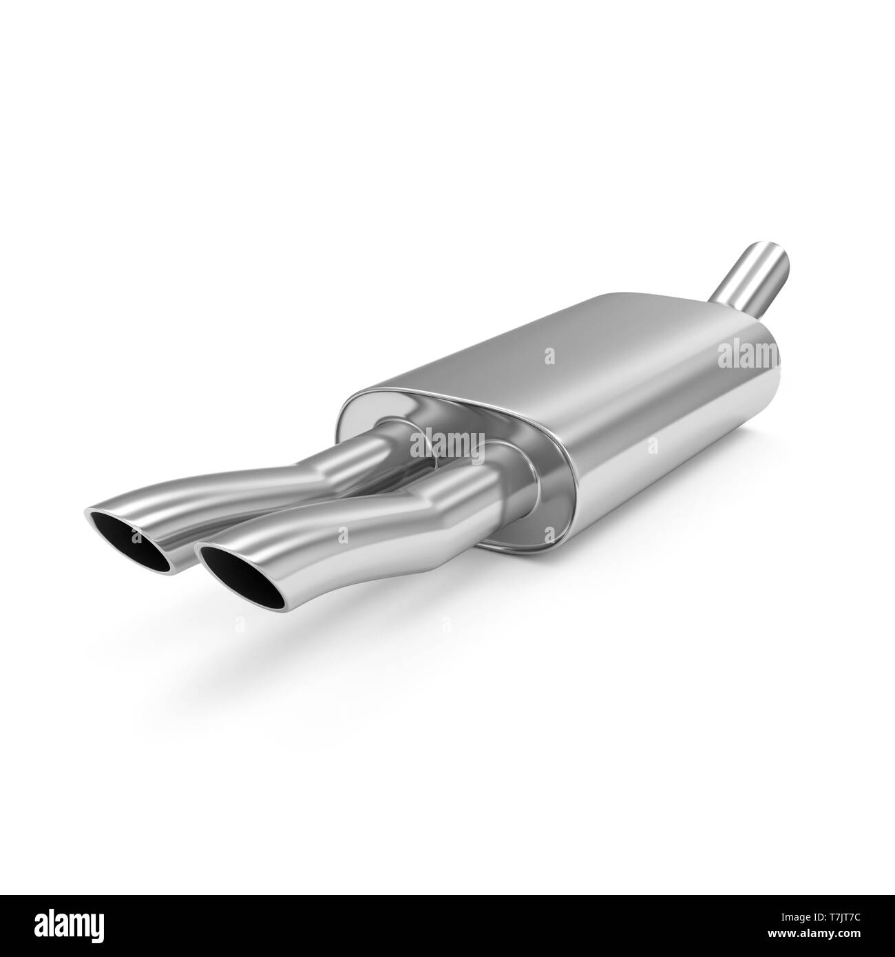 Car Exhaust Pipe isolated on white background Stock Photo - Alamy