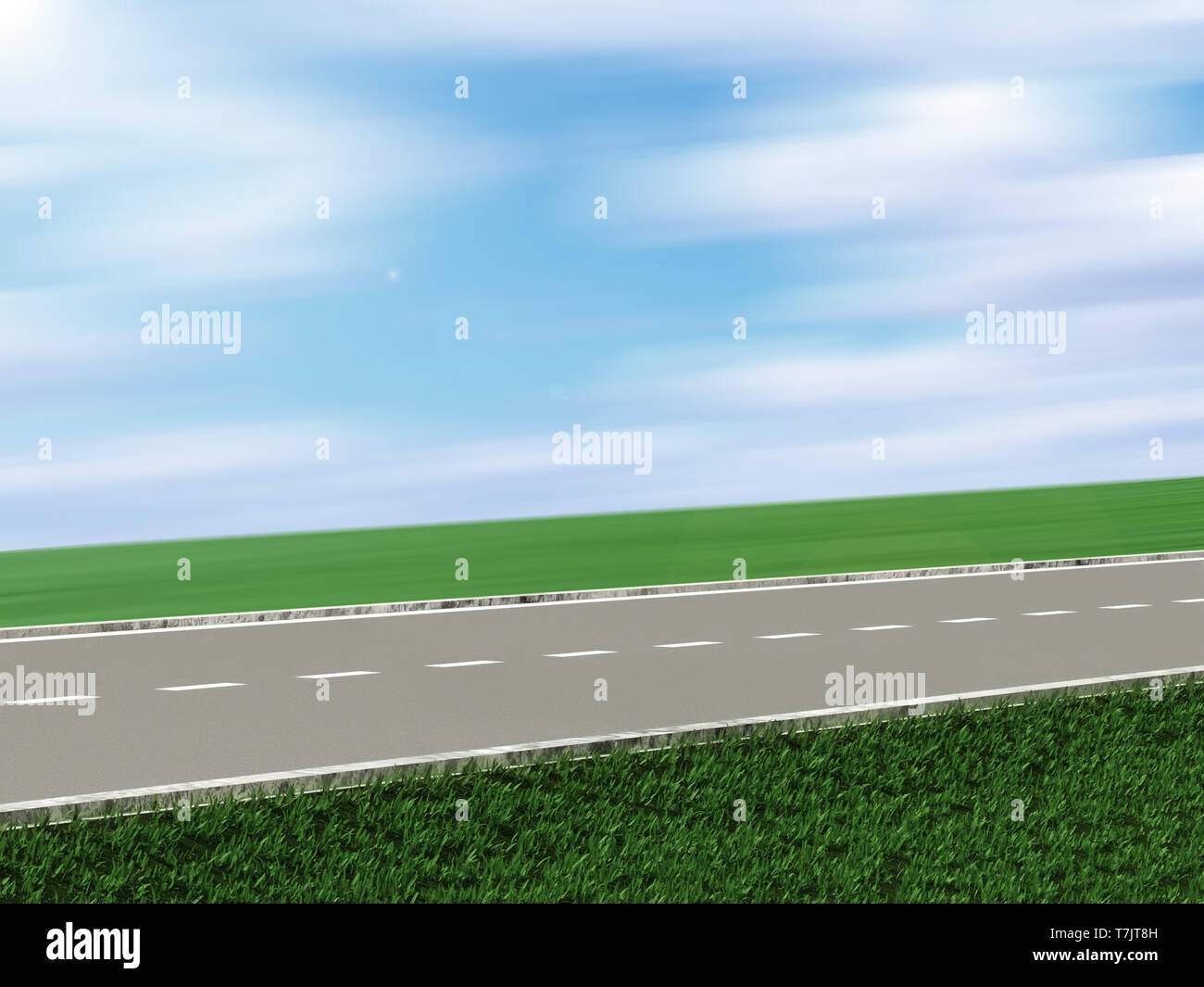 Asphalted Road with Motion Blur Stock Photo - Alamy