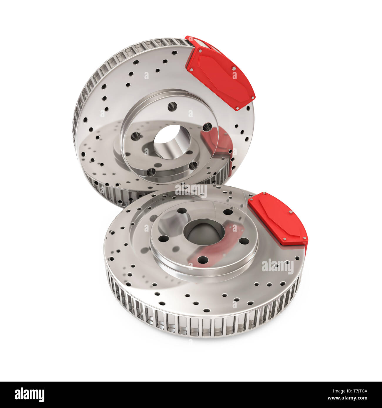 Group of Brake Discs isolated on white background Stock Photo - Alamy