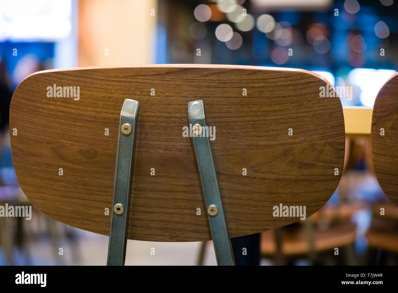 beautiful backrest brown chair for meeting at coffee shop and fast food ...