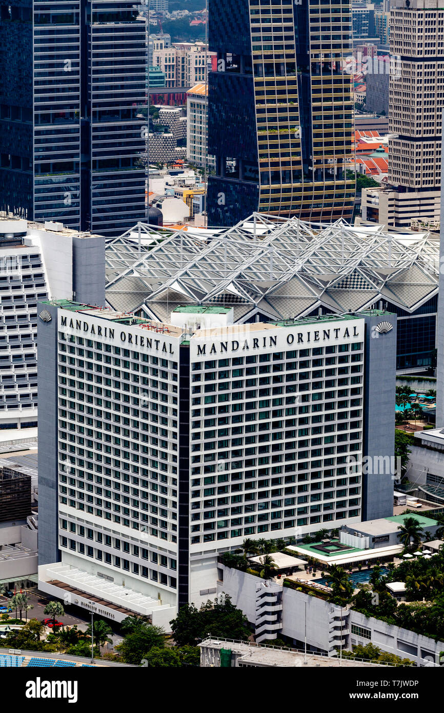 An Aerial View Of The Mandarin Oriental Hotel, Singapore, South East ...
