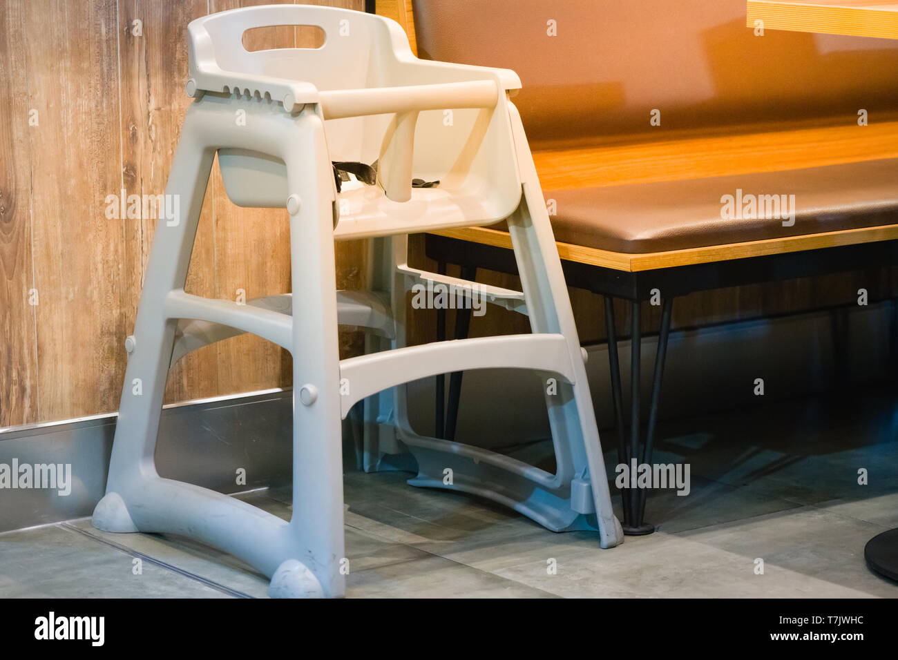 high chair seat for sit eating position for kids in fast food.use baby ...