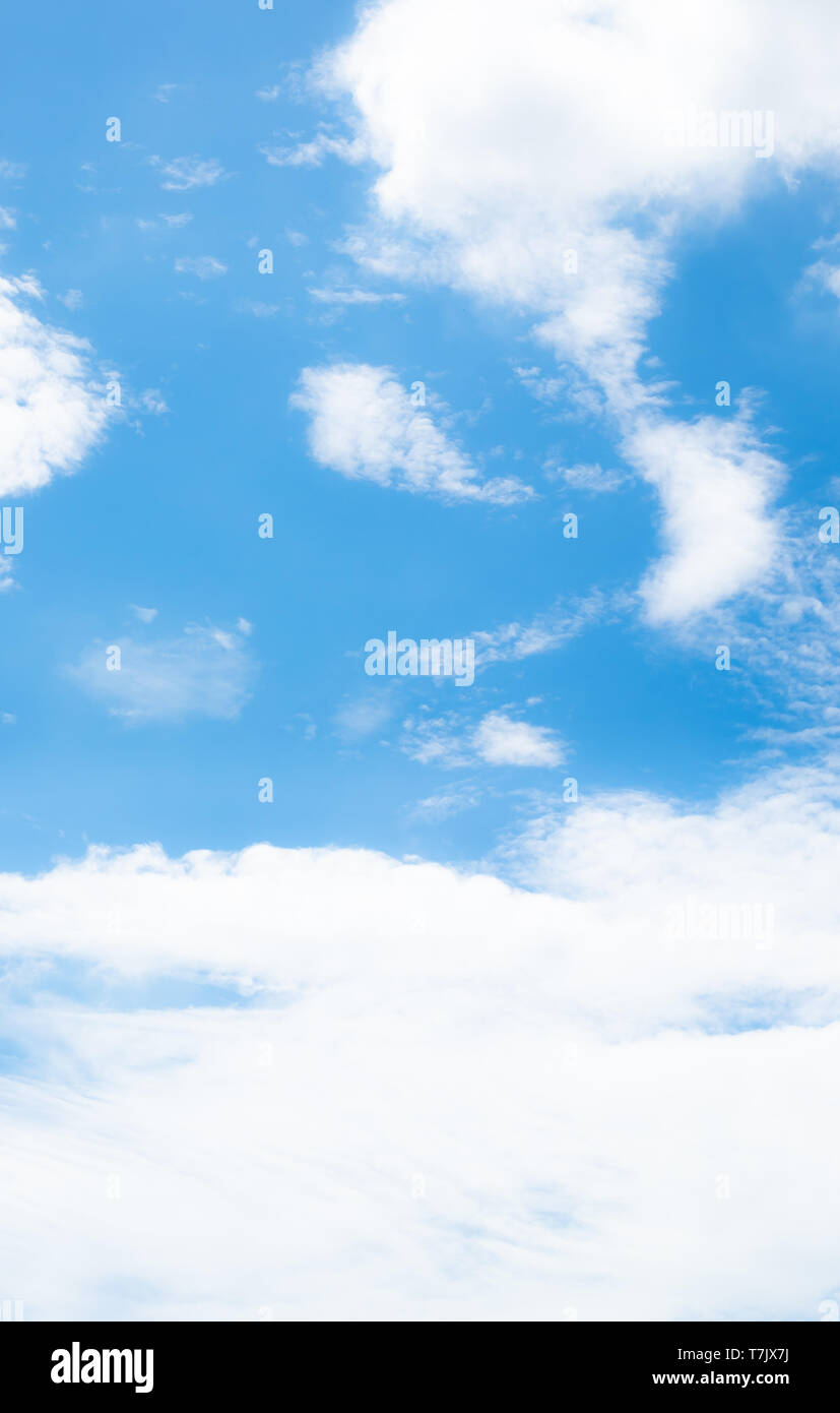 clear blue sky with white clouds on good weather.blue sky on sunlight background.skyscape ...