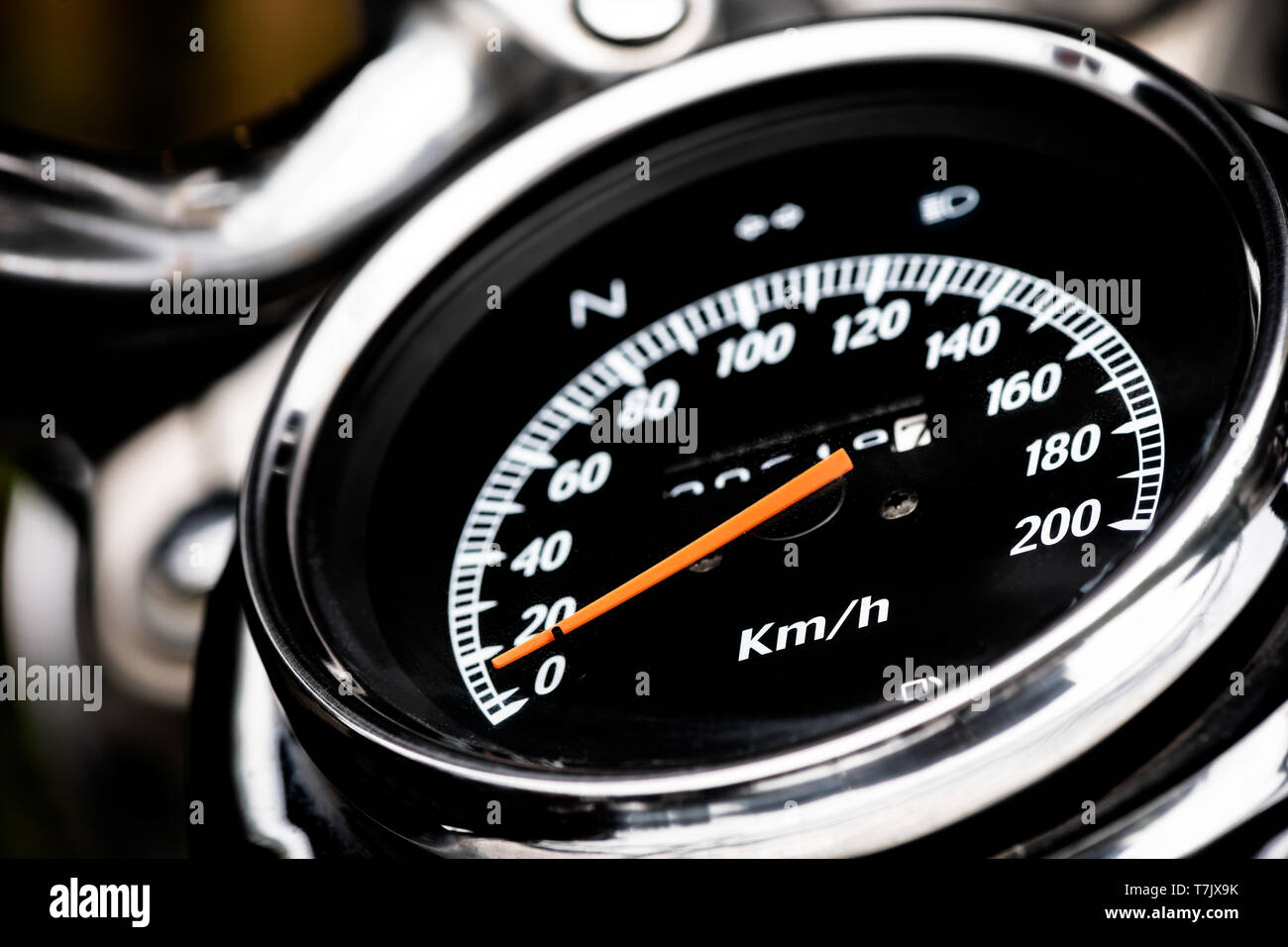 classic motorcycle mileage (dashboard , mileage) in white and black ...