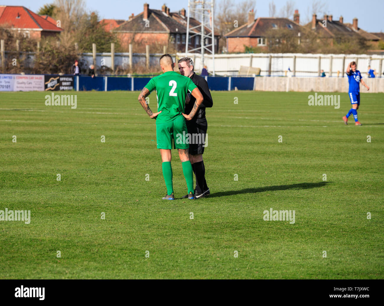 Local amateur football match between Billingham Town and Easington ...