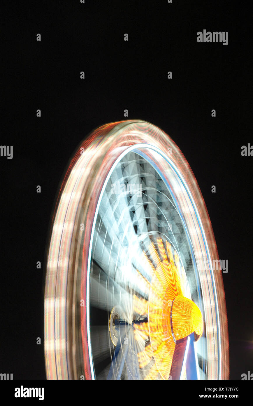 Fairground ride spinning wheel in hi-res stock photography and images ...