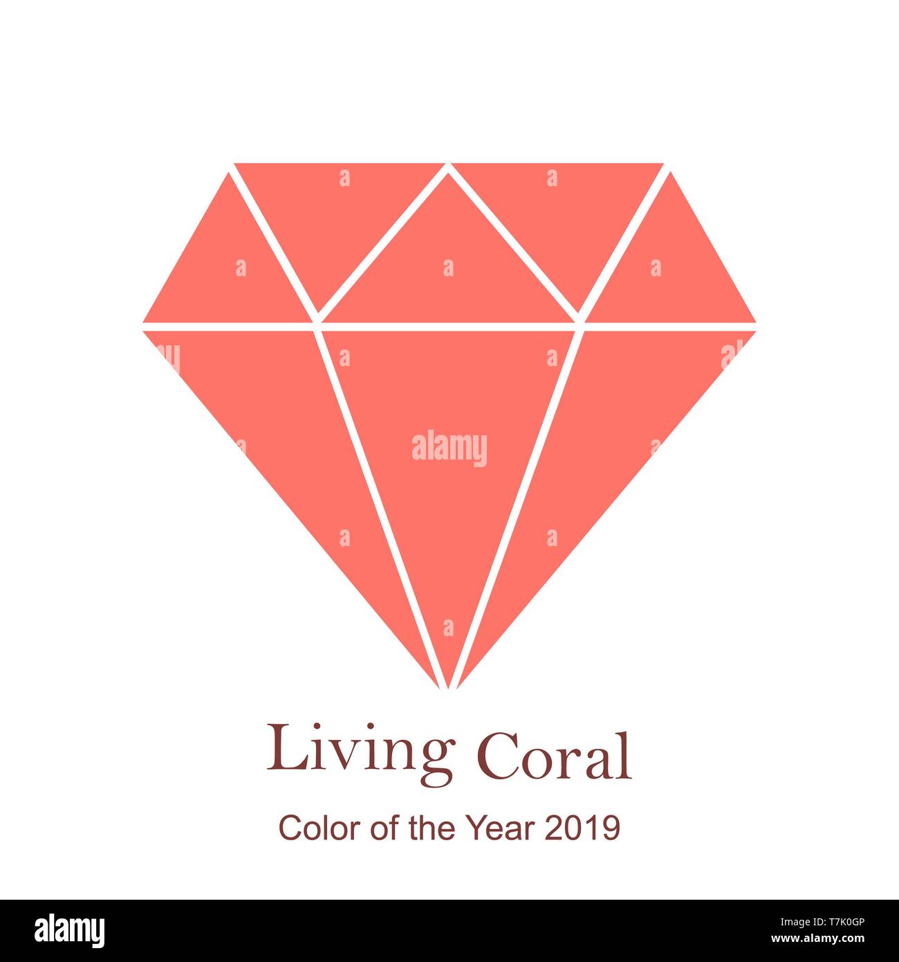 Pink Diamond icon isolated. Vector illustration. Symbol of Diamond in ...