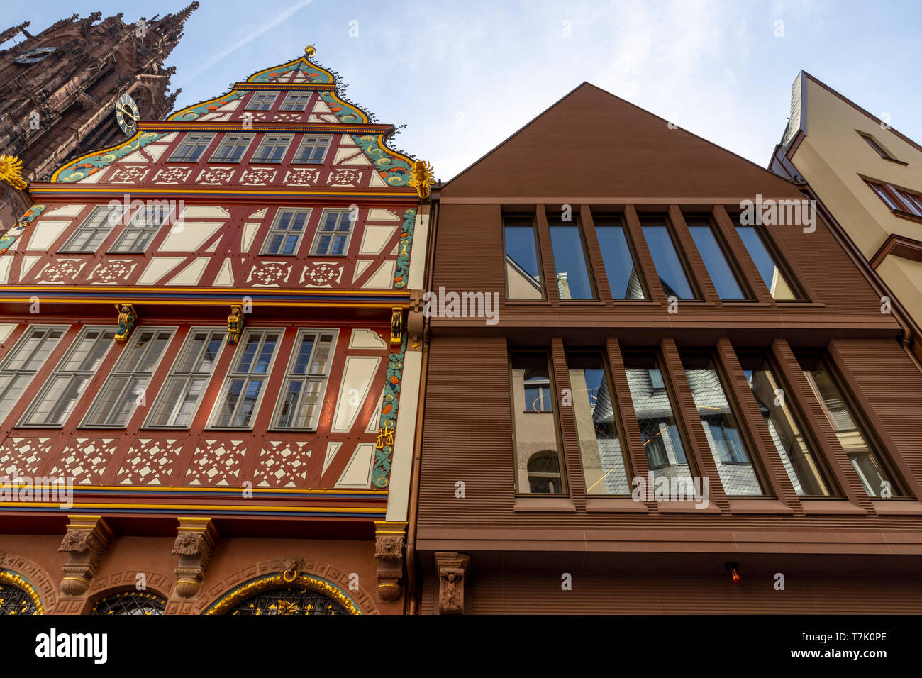 Frankfurt am Main, die neue Altstadt, rekonstruierte Häuser im ...