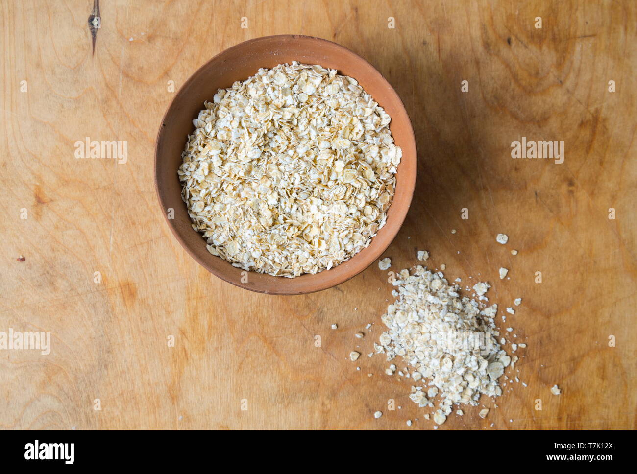 Closeup oats top view hi-res stock photography and images - Alamy