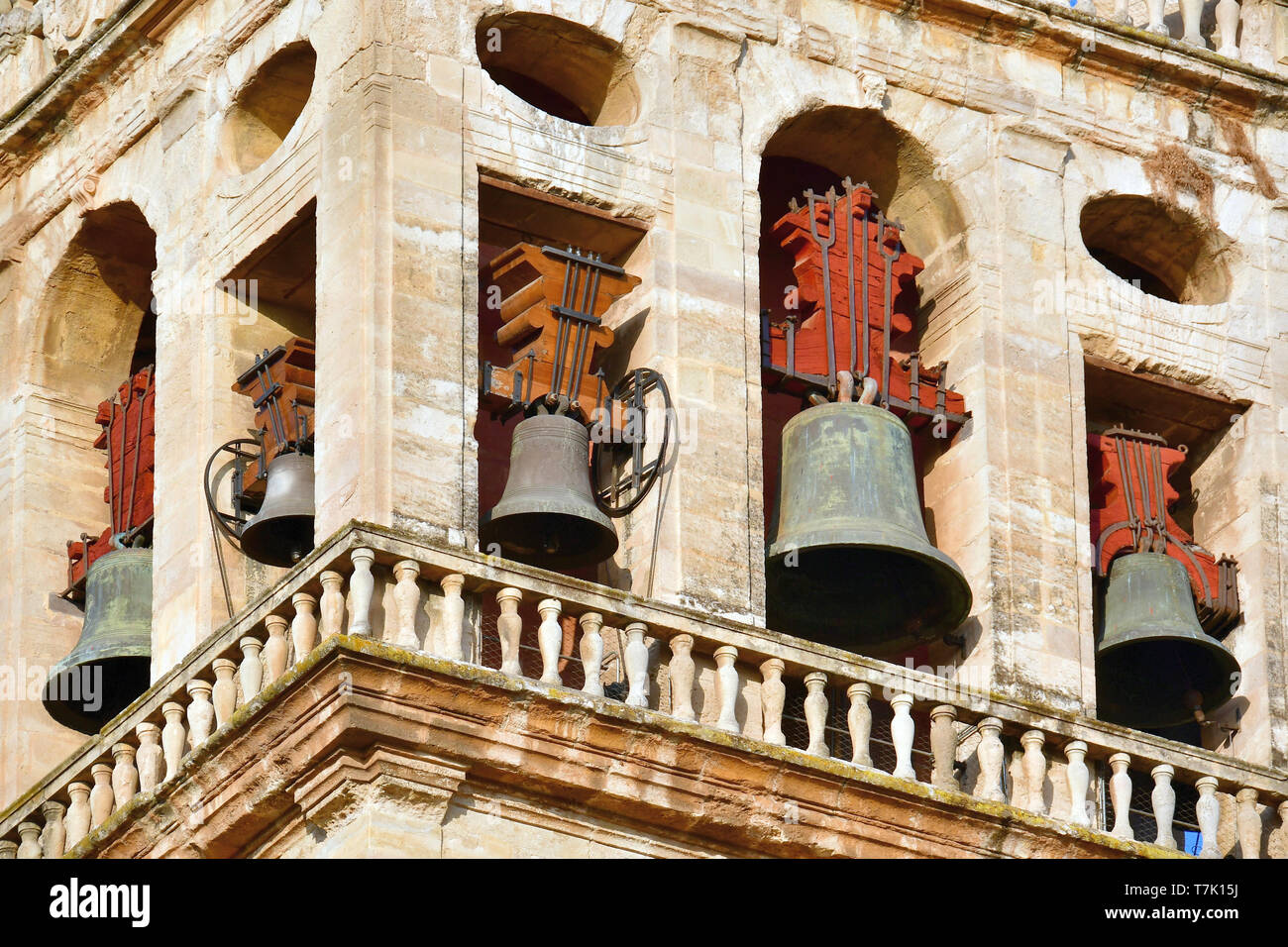 Bell tower from Court of Oranges, Mosque–Cathedral of Córdoba, Mezquita ...